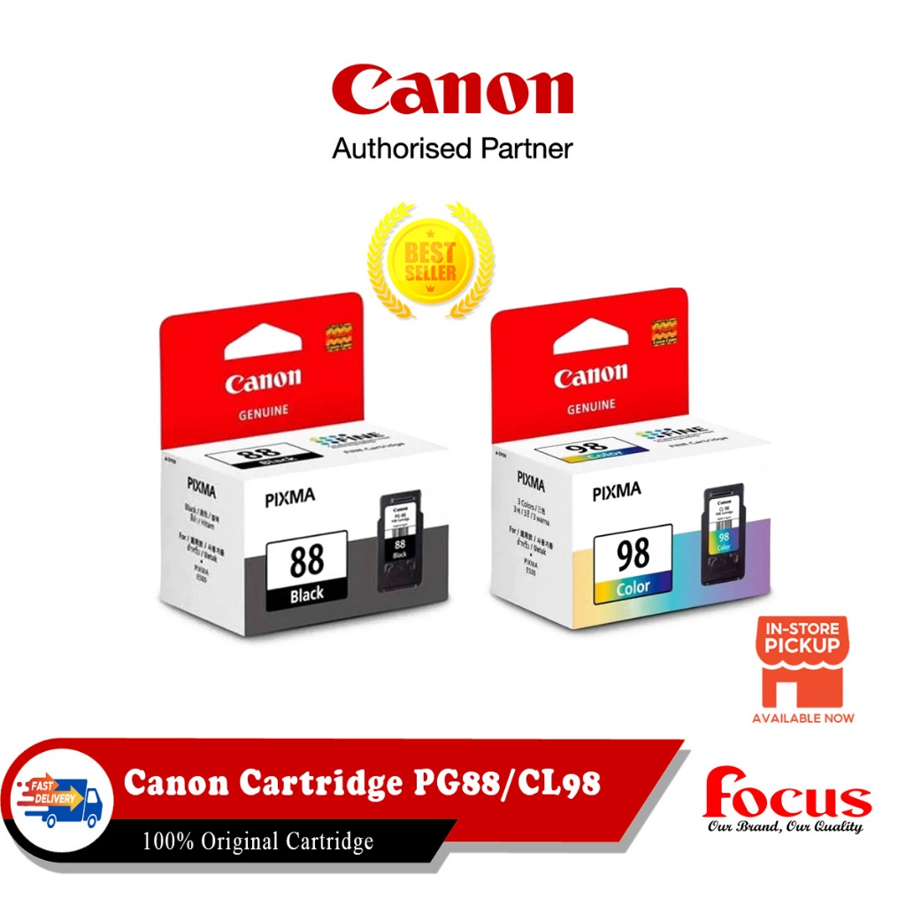 [100% ORIGINAL] Canon Cartridge Pg-88 / CL-98 ( Canon PIXMA E500 / E510 ...