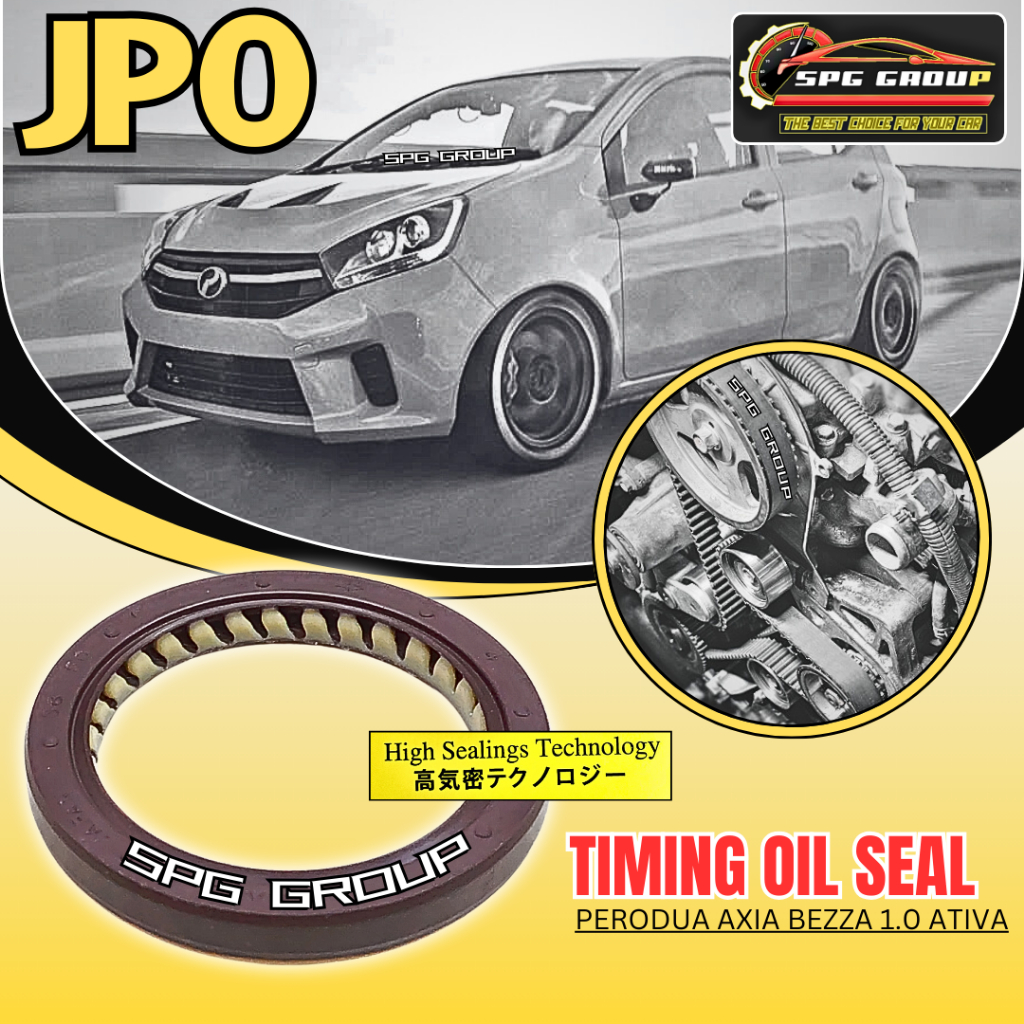 PERODUA AXIA BEZZA 1.0 ATIVA JPO TIMING OIL SEAL MADE IN JAPAN | Shopee ...
