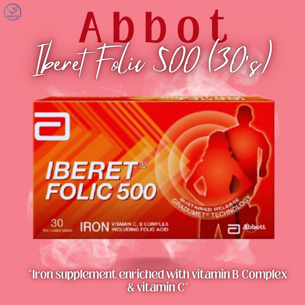 ABBOT IBERET FOLIC 500 (30'S) [EXP : 23/07/2026] | Shopee Malaysia