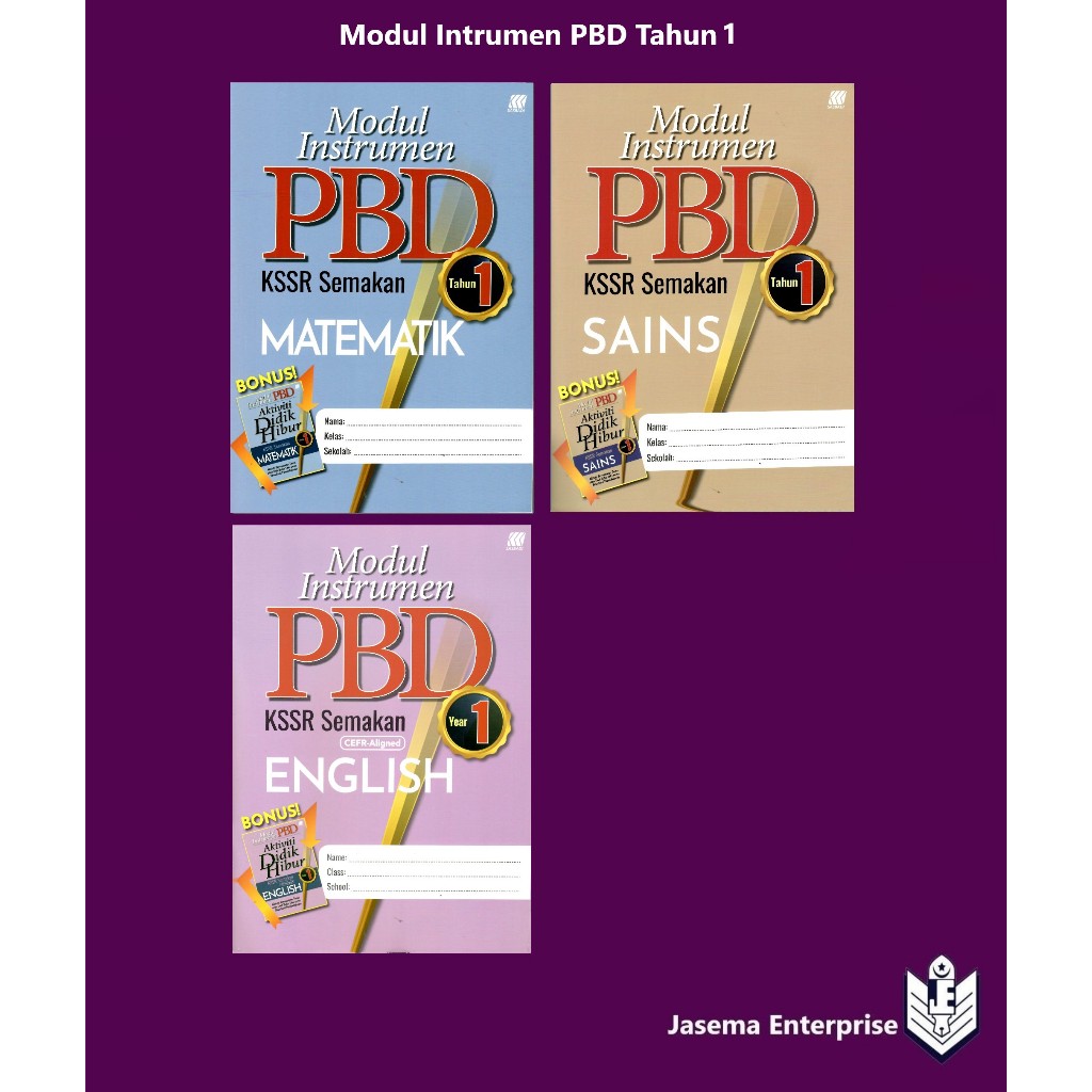 Modul Instrumen PBD Tahun 1 Bahasa Melayu | English | Matematik | Sains | Shopee Malaysia