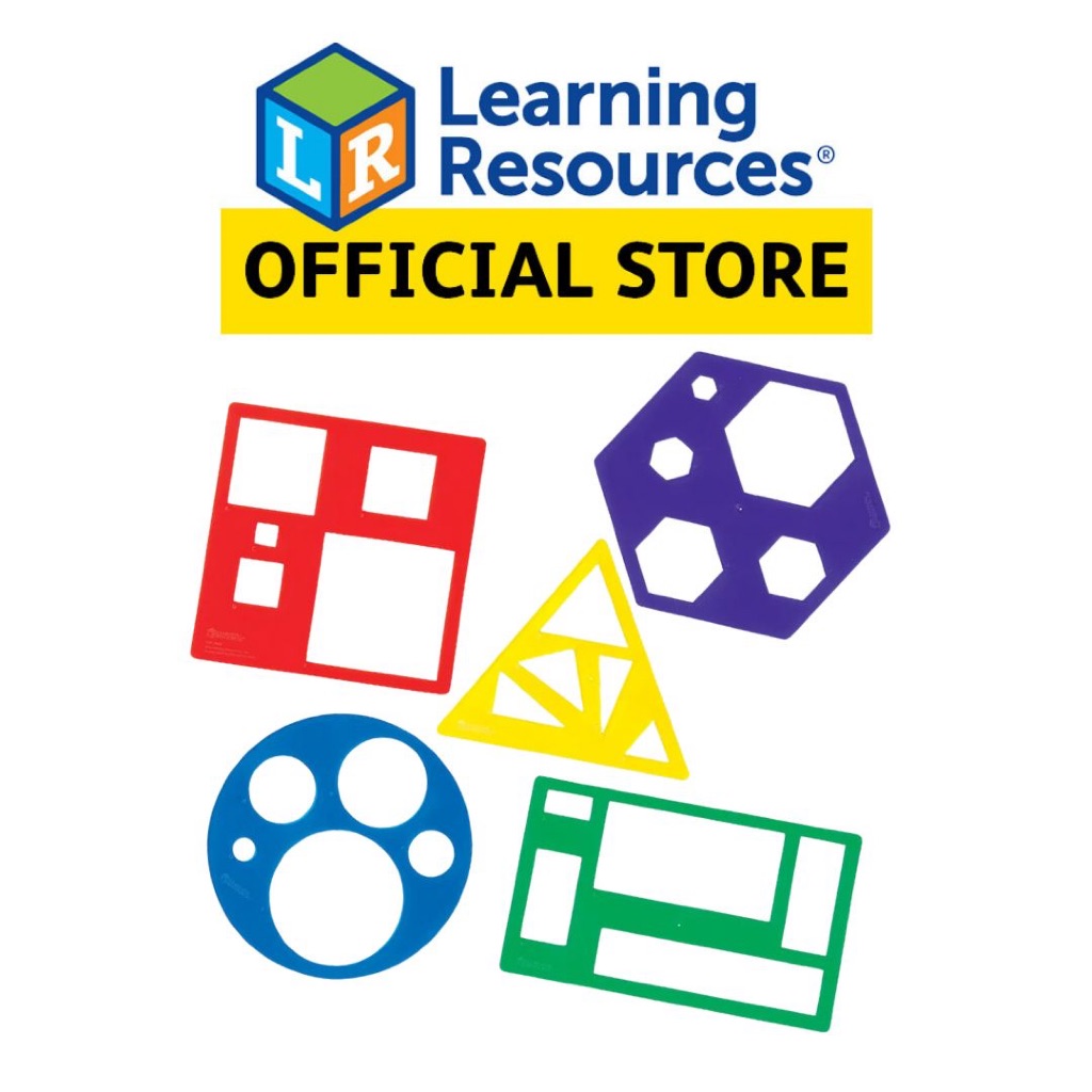 Learning Resources Primary Shapes Template Set- Age 4+, Geometry, Shapes | Shopee Malaysia