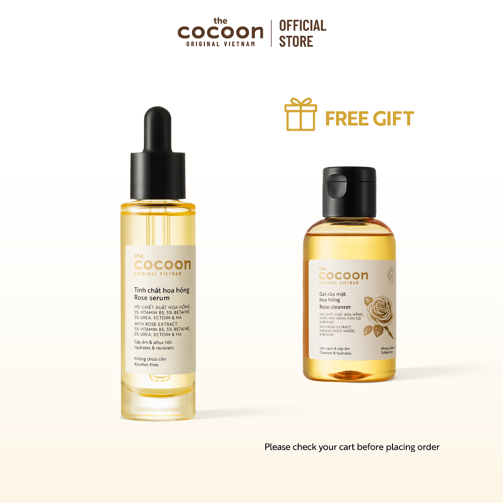 [BUY 1 GET 1| 12PM 14-5.16] COCOON Hydrate And Recover Rose Serum (30ml ...