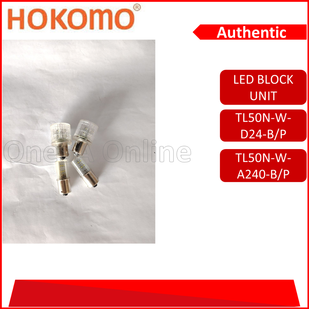 HOKOMO LED BLOCK UNIT STEADY LIGHT AC240V B15LED TYPE DC24V PATCH TYPE ...