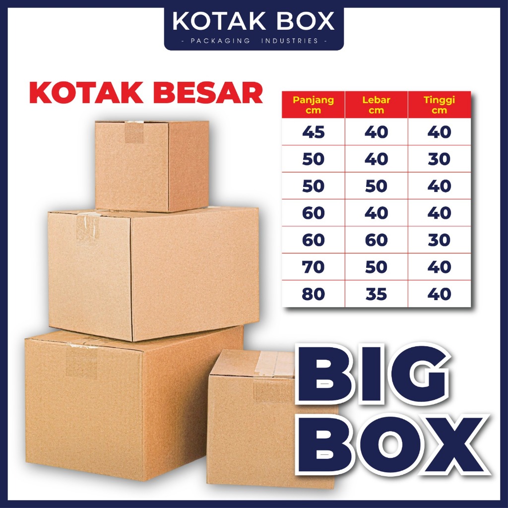 KOTAK BOX - Kotak Besar / Big Carton Box Packaging Box Paper Box Moving ...