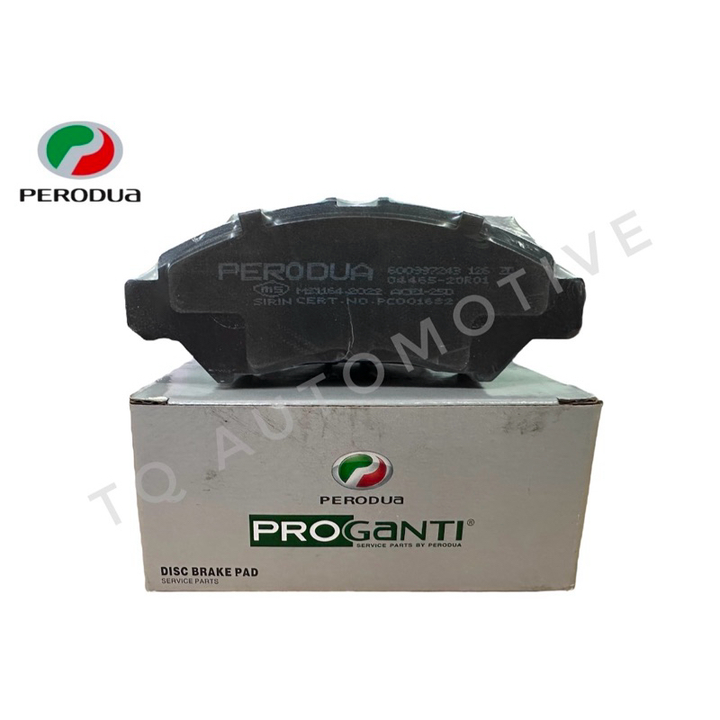 ORIGINAL FRONT BRAKE PAD FOR PERODUA MYVI NEW D20N (04465-20R01 ...