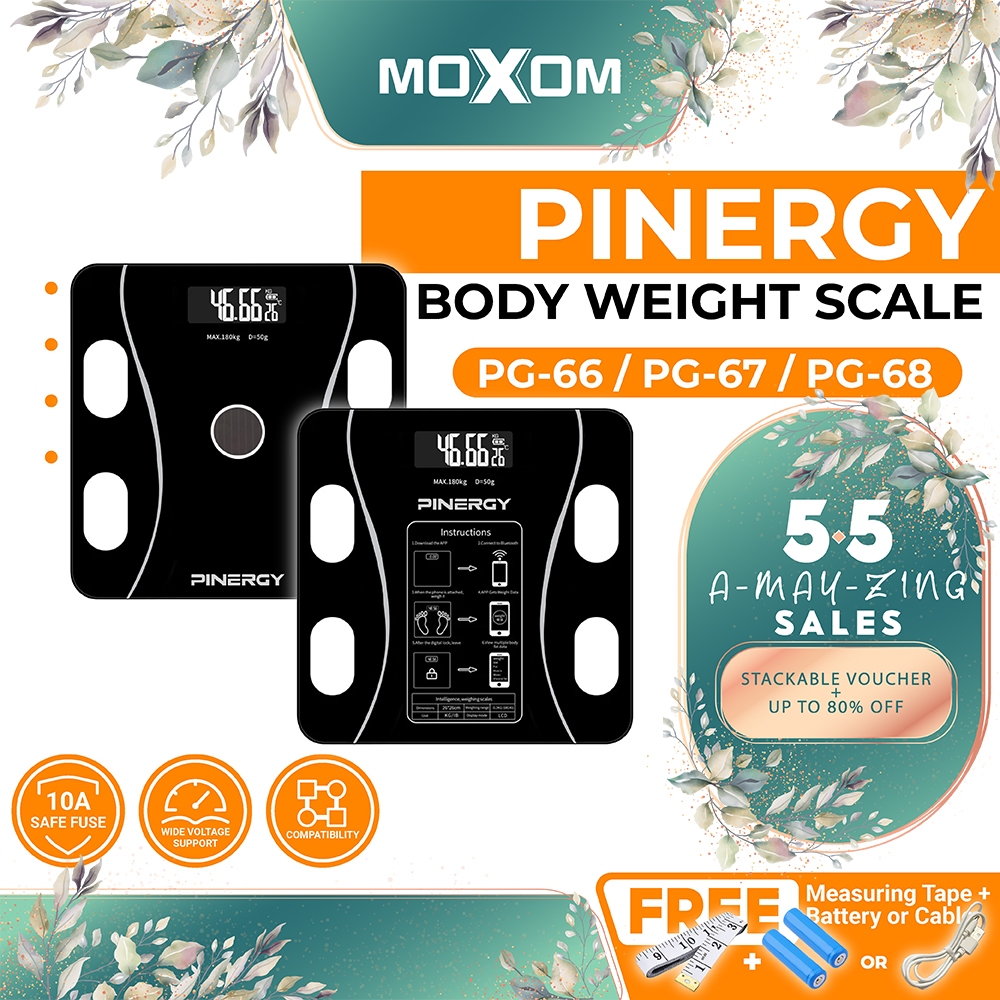 Pinergy Smart Digital Body Weight Scale Body BMI Fat Scale Medical ...
