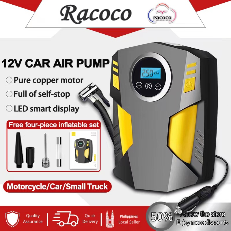 Car Electric Tyre Pump 12V Portable Air Pump Tire Inflator Car Tyre ...