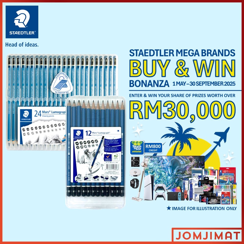 Staedtler Mars Lumograph Pencil Set of 12 Degrees / Set of 24 Degrees / Staedtler Mars Lumograph ...
