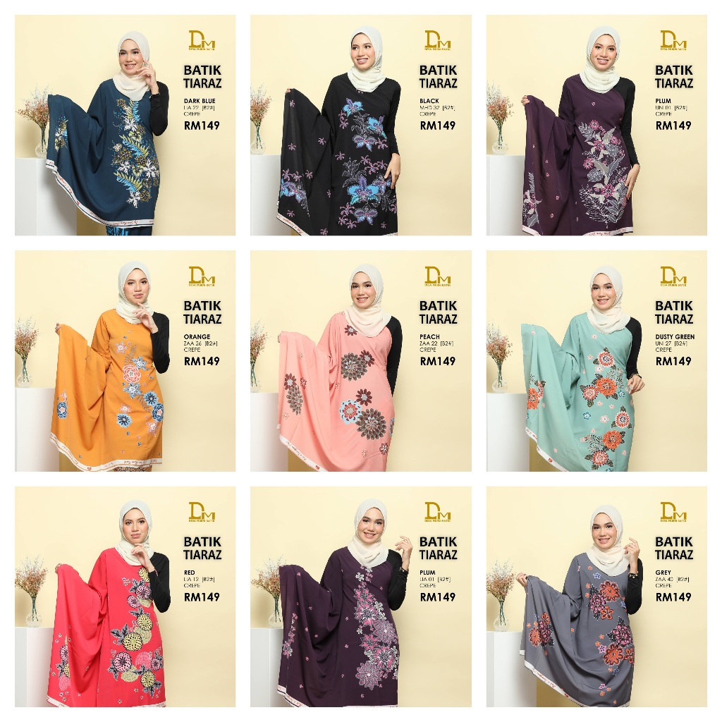 Batik Tiaraz 3.0 Crepe | Kain Batik Premium Terbaru | Desa Murni Batik ...