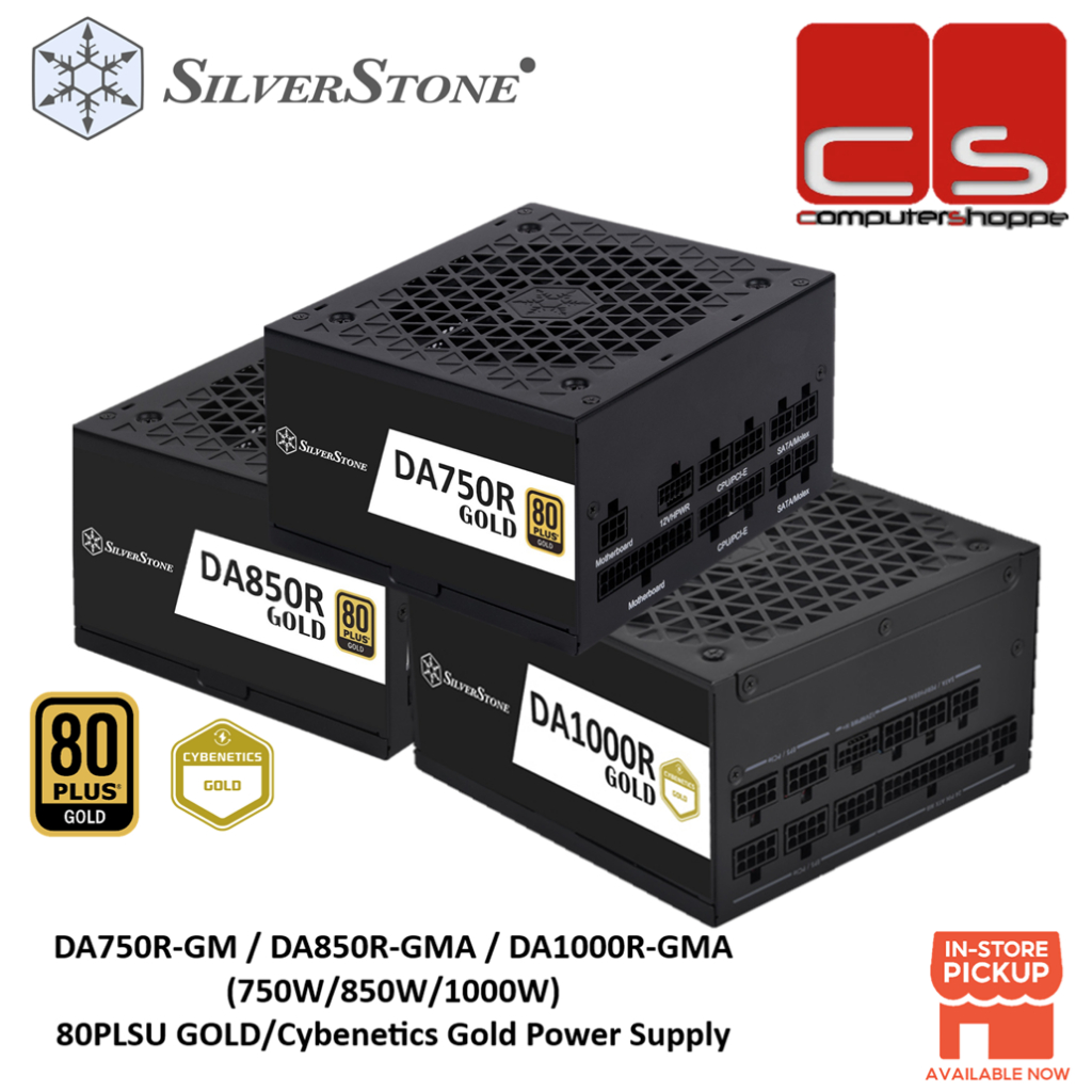 Silverstone DA750R-GM / DA850R-GMA / DA1000R-GMA (750W/850W/1000W) 80PLSU GOLD/Cybenetics Gold ...