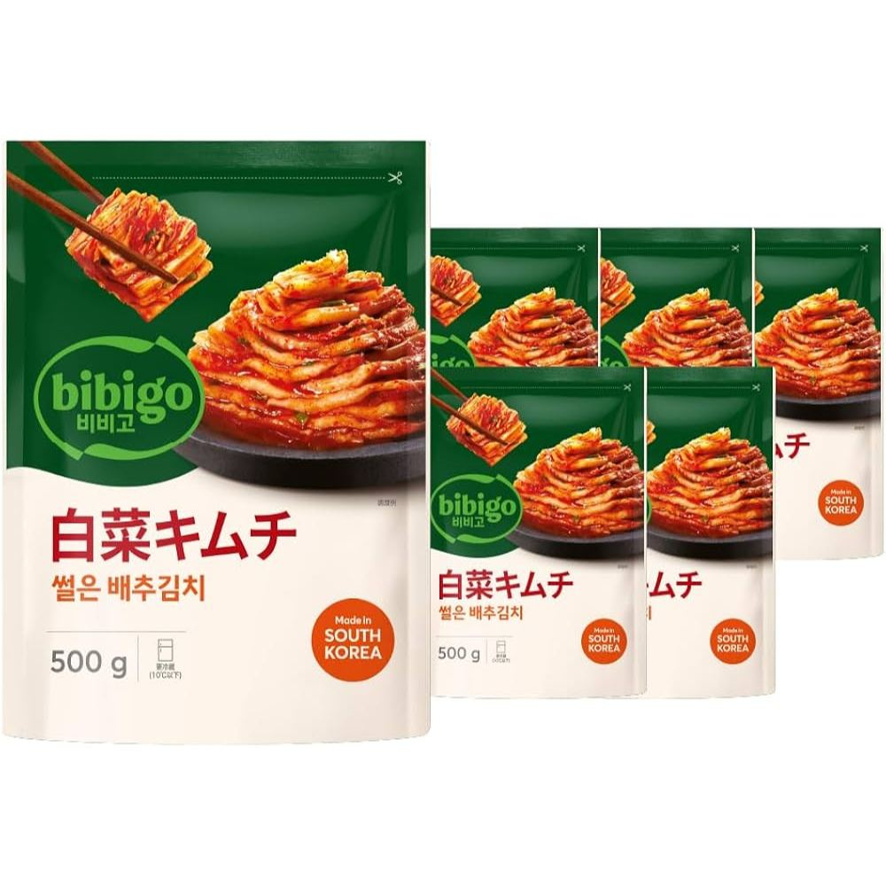 Bibigo 김치 Kimchi Pouch Variants – Sliced Cabbage & Radish 100g, 150g ...