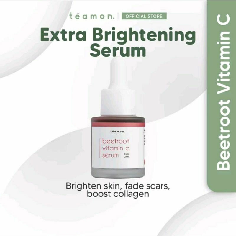Teamon Beetroot Vitamin C Serum Natural Oily Skincare Hyaluronic ...