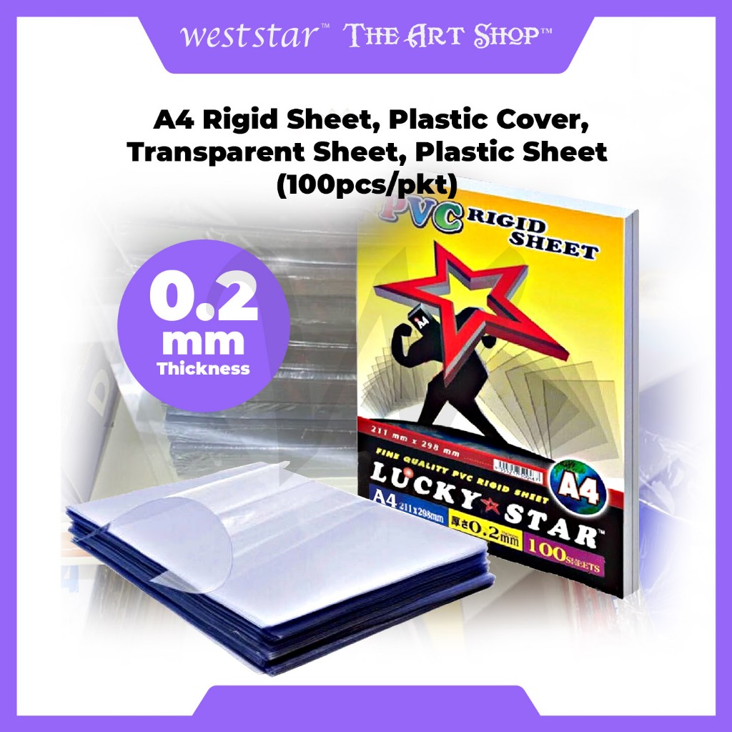 [Weststar TAS] A4 Rigid Sheet, Plastic Cover, Transparent Sheet ...