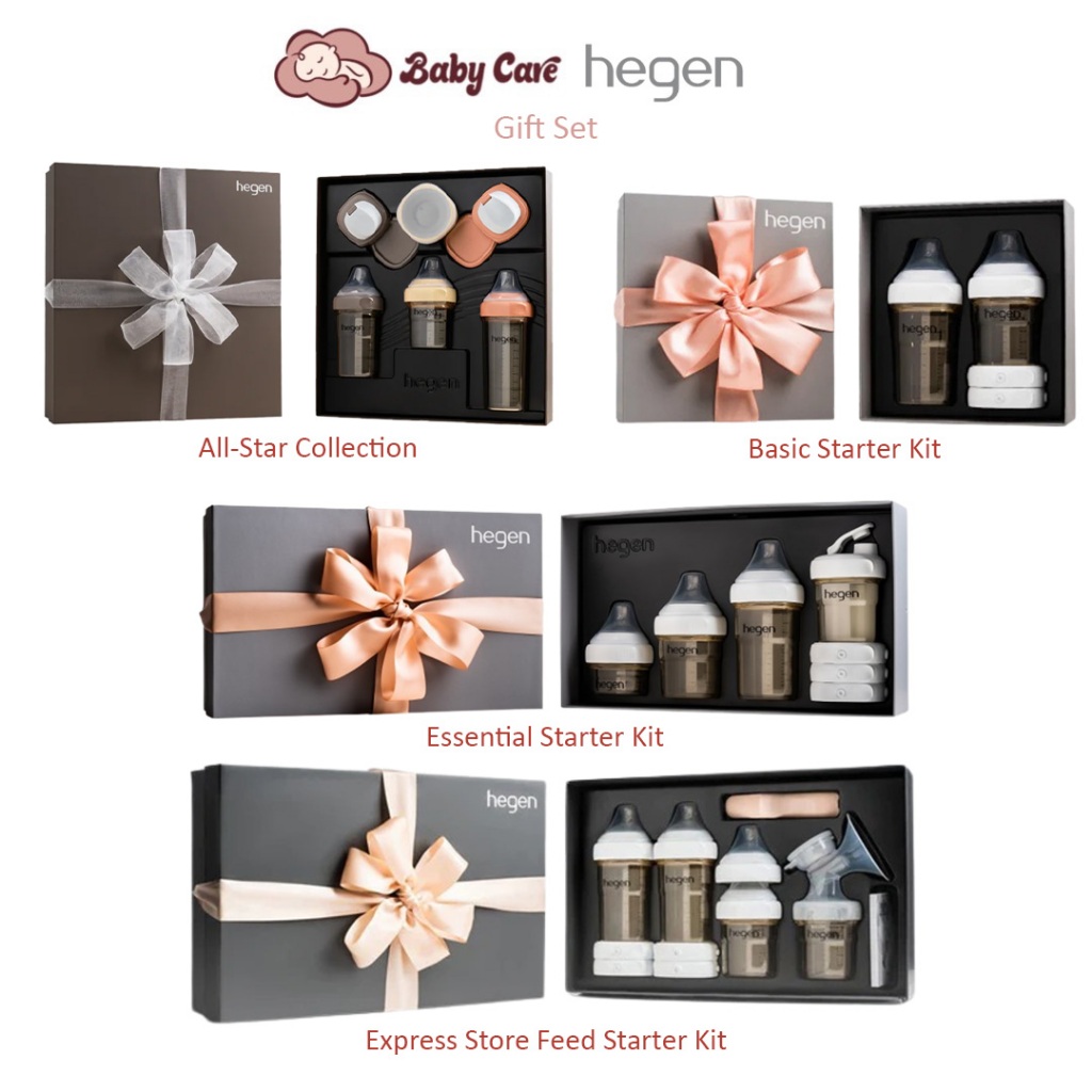 Hegen PCTO Bottle Starter Kit PPSU Baby Gift Box,100% Original, Baby ...
