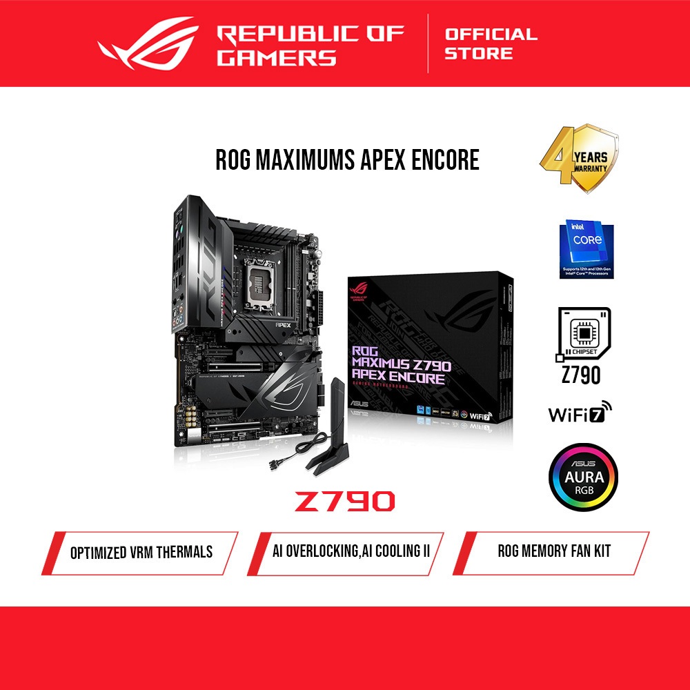 ROG Maximus Z790 Apex Encore Intel® Z790 LGA 1700 ATX motherboard, 24+0 ...