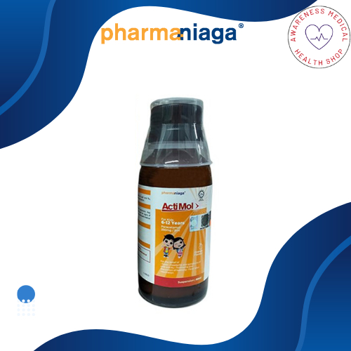 Actimol Paracetamol Suspension For Kids 250MG/5ML (60ML) | Shopee Malaysia