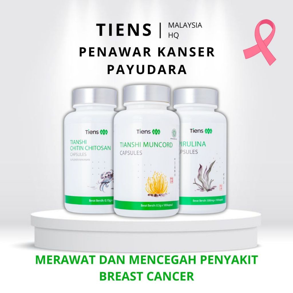 PENAWAR KANSER PAYUDARA - CHITIN CHITOSAN MUNCORD SPIRULINA TIENS ...