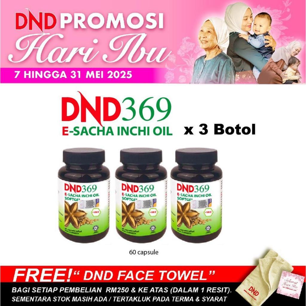 DND 369 E-Sacha Inchi Oil Softgel (3 Botol x 60 Biji) | Shopee Malaysia