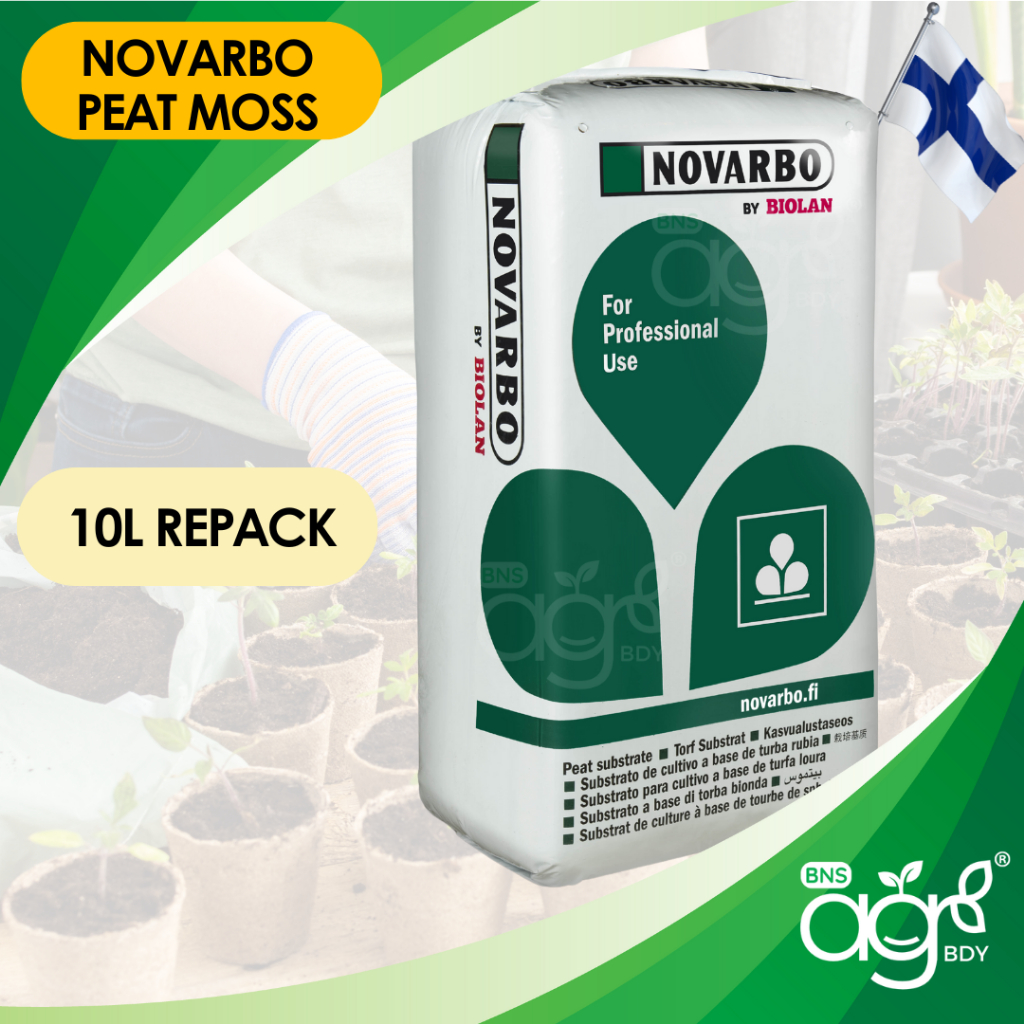 [10L-Repack] AgroBuddy NOVARBO Tanah Semaian | High Quality Peatmoss ...