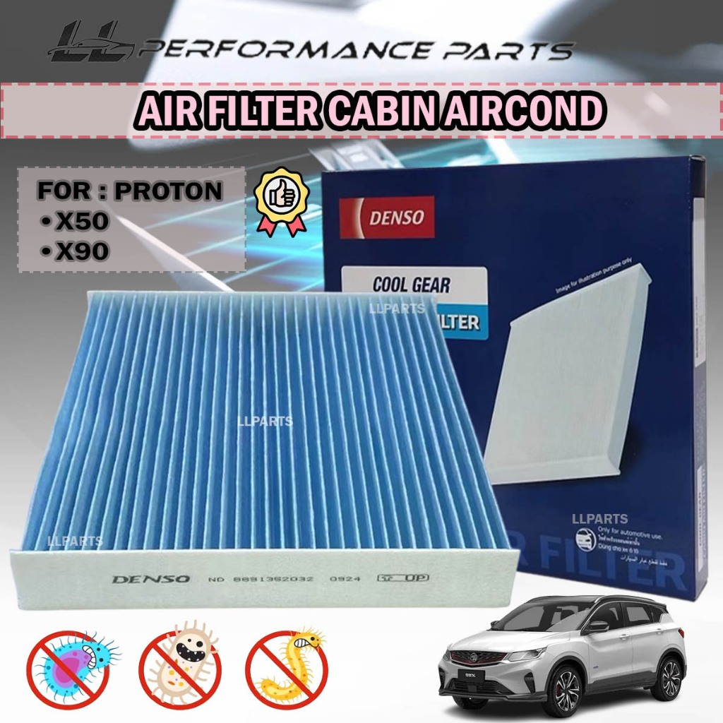 DENSO Proton X50 X90 Air Filter Cabin Aircond Air Conditioner ...