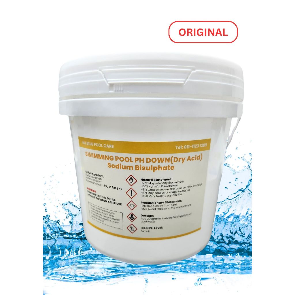 Swimming Pool pH DOWN / pH decreaser (Dry Acid 5kg) | Shopee Malaysia