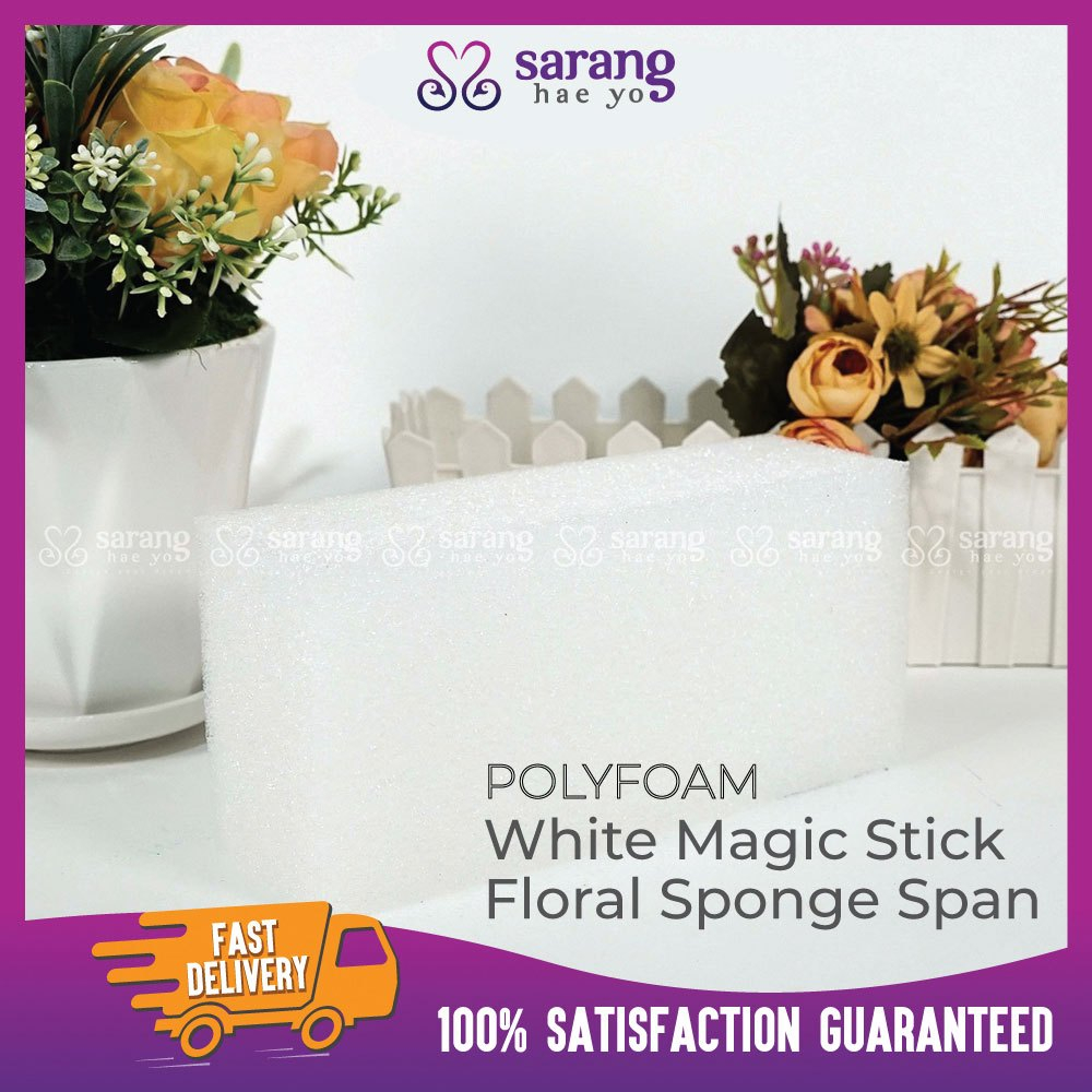 20*9*6 cm White Magic Stick Floral Sponge Span Bunga Hantaran Bouquet ...