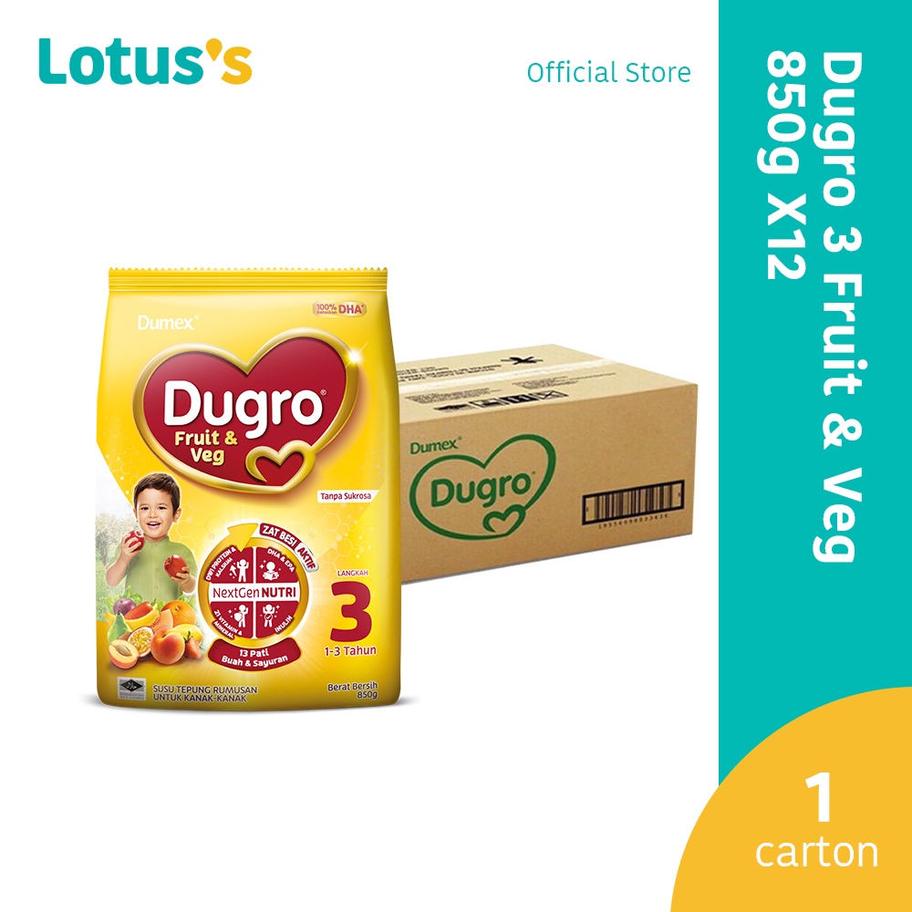 Dugro 3 Fruit & Veg 850g x 12 packs (1 Carton) | Shopee Malaysia