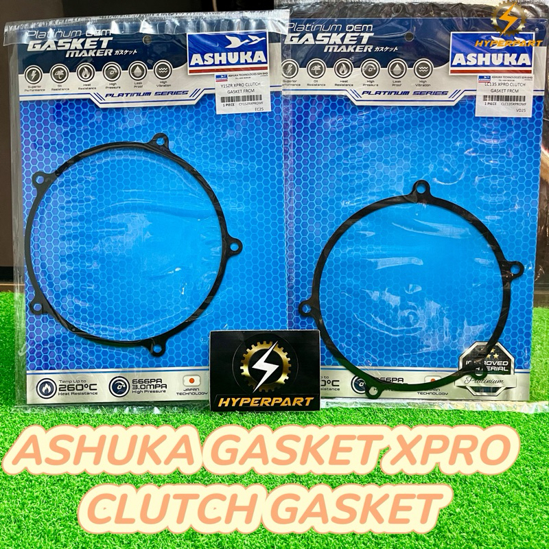ASHUKA GASKET CLUTCH COVER XPRO LC135 Y15ZR RS150 FRCM GASKET FORM RUBBER COATED METAL BESI ...