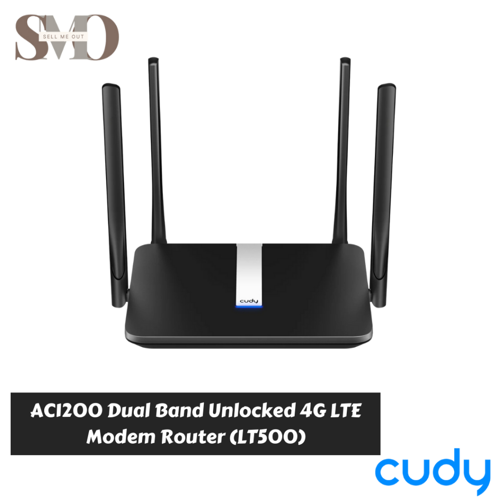 Cudy AC1200 Dual Band Unlocked 4G LTE Modem Router (LT500) | Shopee ...