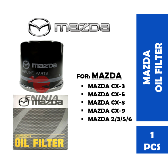 【READY STOCK】MAZDA Oil Filter For Mazda 2/ 3/ 4/ 5/ 323/ 626/ Cx3/ Cx5 ...