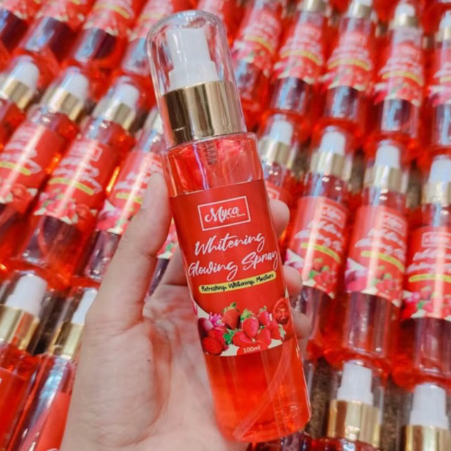 ORIGINAL 💯 MYCA WHITENING GLOWING SPRAY 100ML | Shopee Malaysia