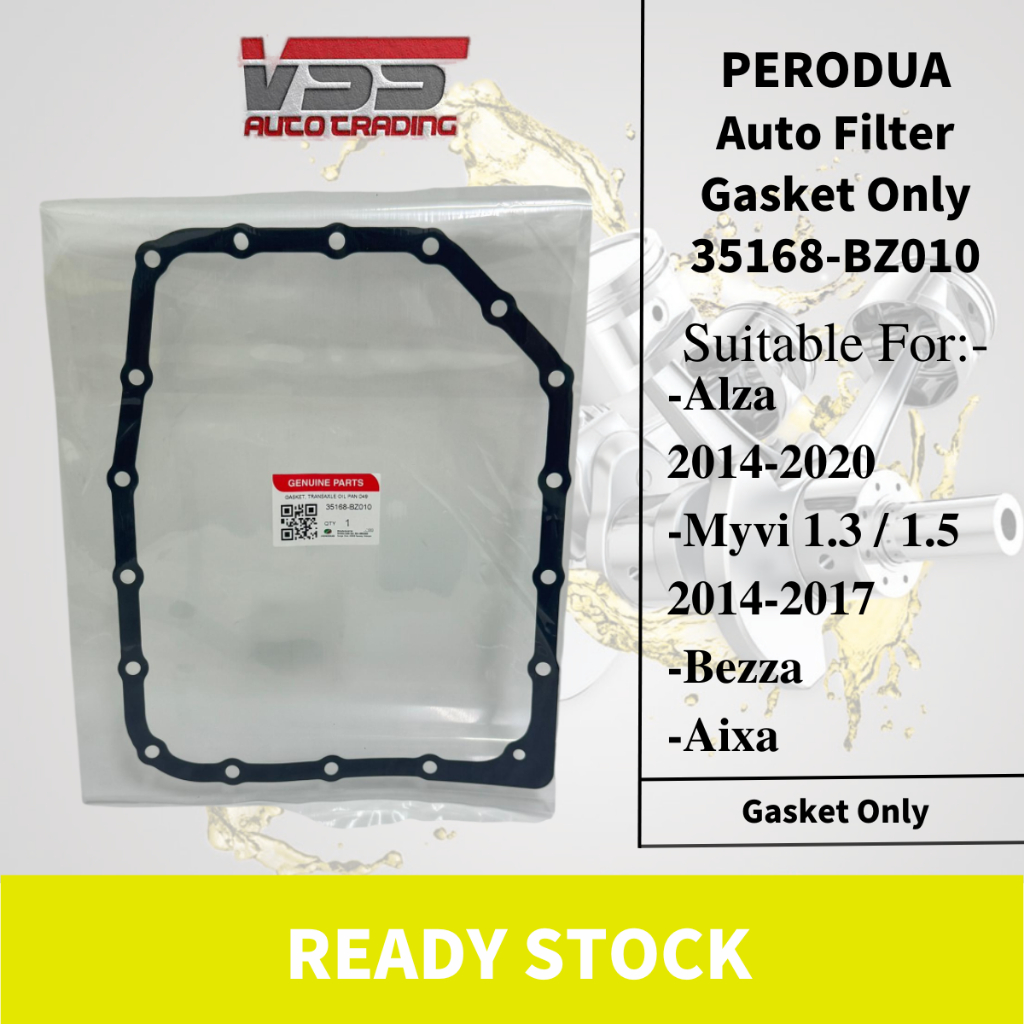 Perodua Auto Filter Gasket Only (35168-BZ010) For Perodua Alza, Axia ...