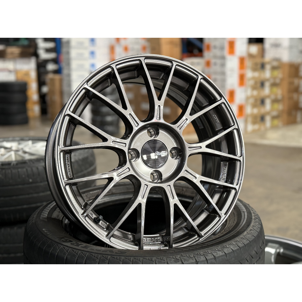 NEW 16X6.5J Enkei PFM1 Japan Rim Dark Silver 4X100 for Nbox Tank Taft ...