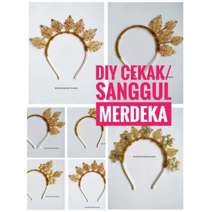 DIY Set Cekak Merdeka Cucuk Sanggul Lintang Traditional Kanak-kanak ...