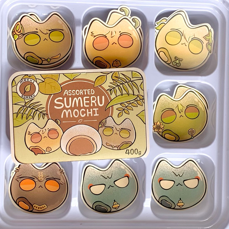 Sumeru mochi stickers waterproof Genshin Impact fan merch Alhaitham ...