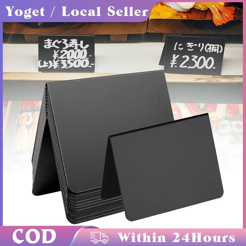 20pcs100x75mm Mini Double-Sided Chalkboard Blackboard / Tabletop Chalk ...