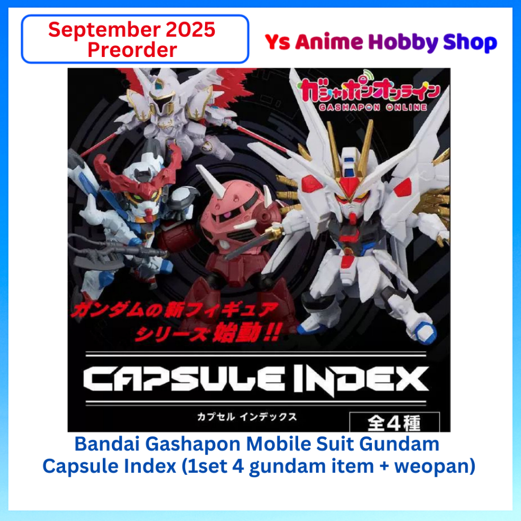 【September 2025 ITEM ORDER】Bandai Mobile Suit Gundam Capsule Index ...