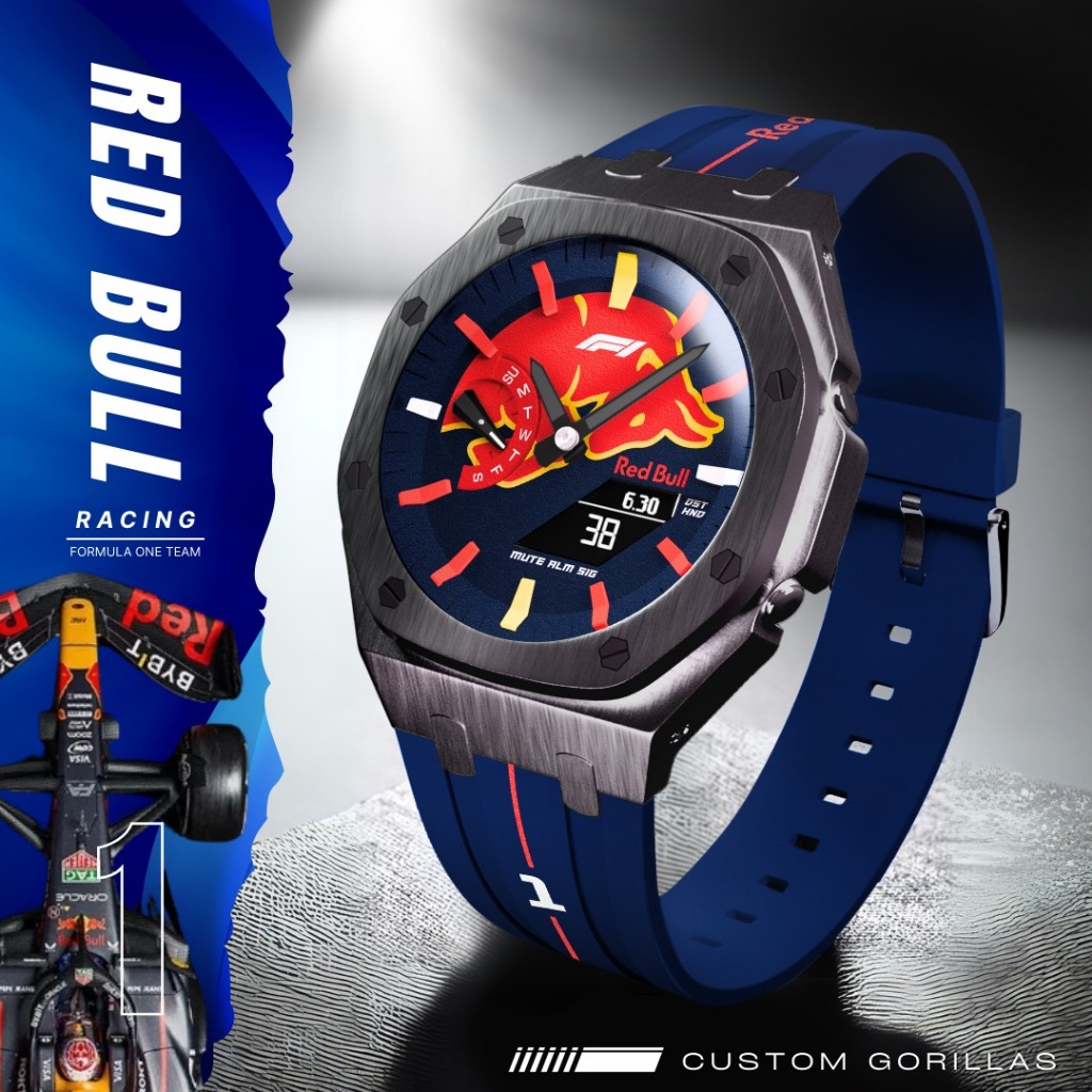 G Shock Original GA2100 Red Bull Racing | Custom Watch Men | Jam G ...