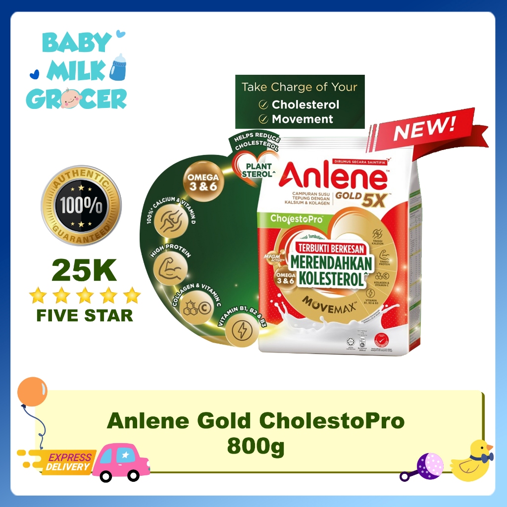Anlene Gold 5X CholestoPro Adult Milk Formula Powder 800g | Shopee Malaysia