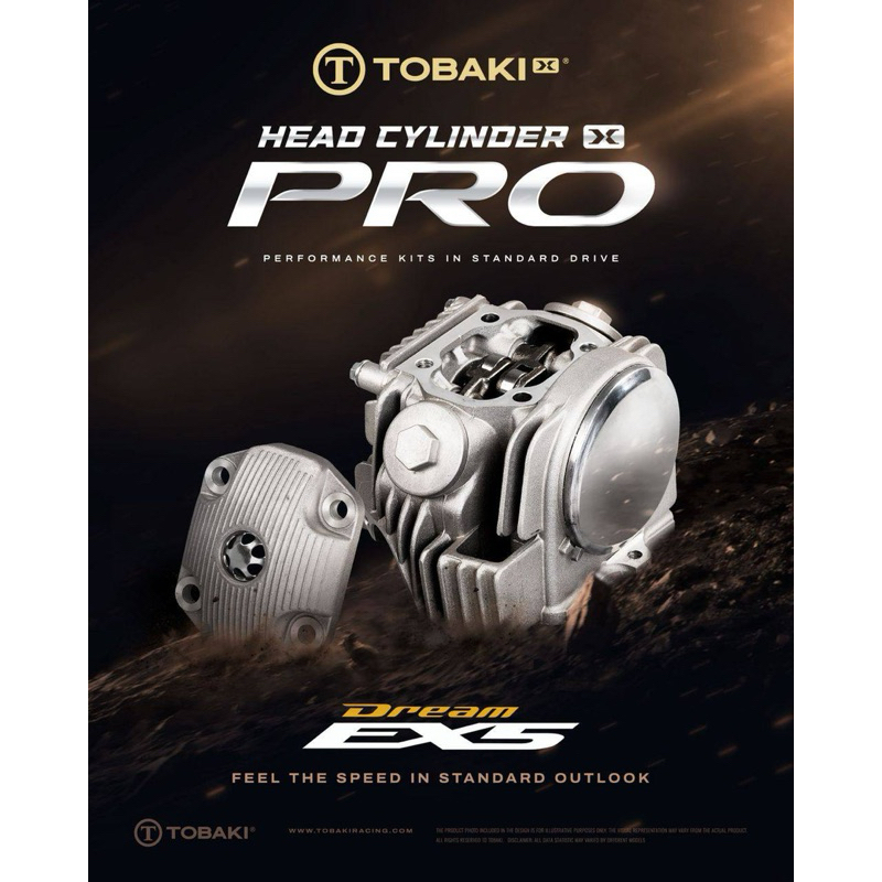 TOBAKI-X HEAD PRO FOR Sonic Racing Block 53mm | EX5 DREAM | WAVE100 ...