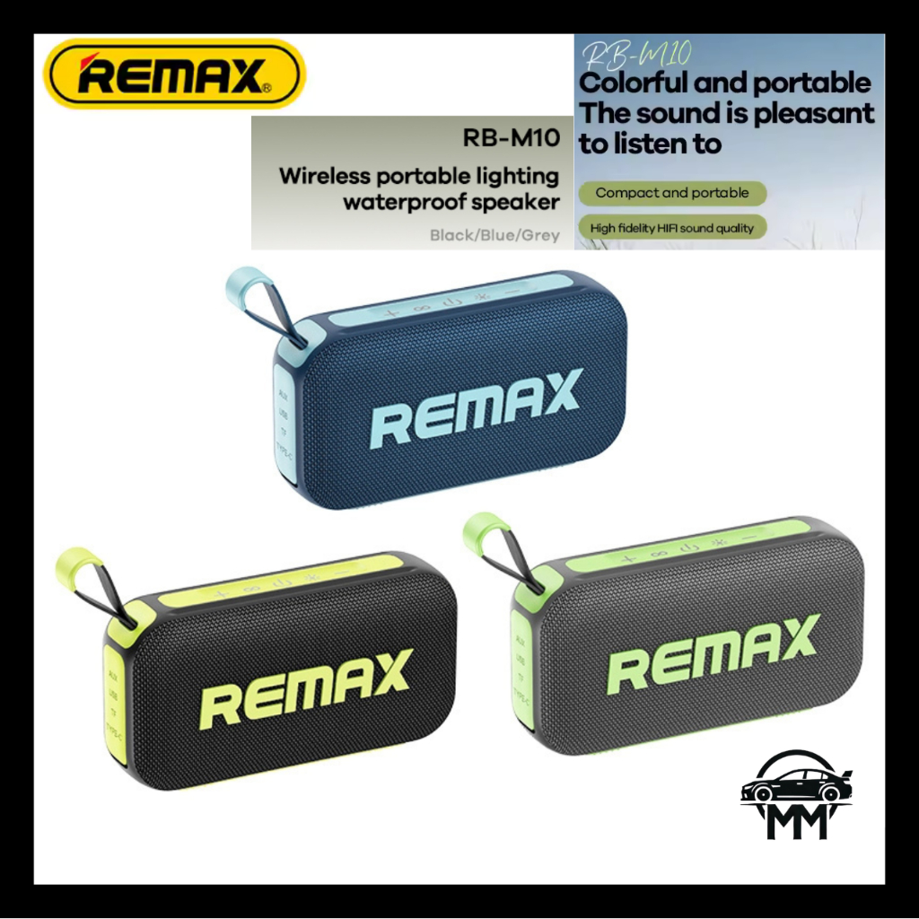 REMAX RB-M10 20W Portable Wireless Bluetooth Speaker IP67 Waterproof with LED Light 4000mAh ...