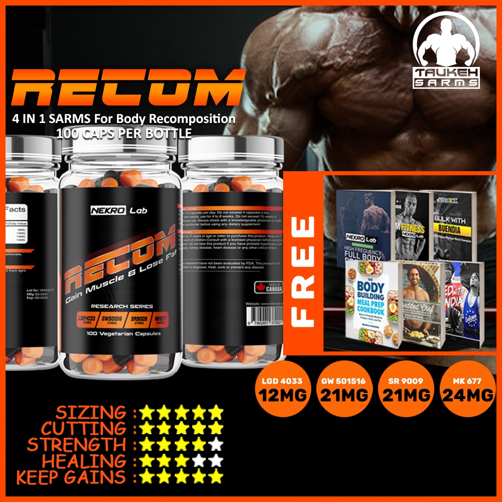 Nekro Recom 4 in 1 Sarms (100 caps) (LGD4033 | GW501516 | SR9009 ...