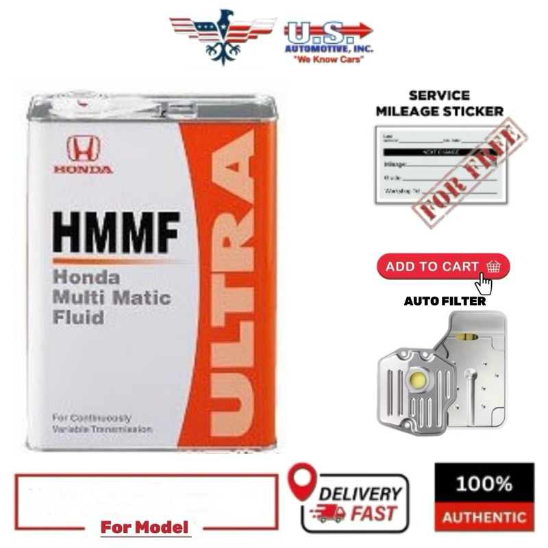 08260-99904 Honda Ultra HMMF Multi Matic CVT Automatic Transmission Fluid (4L) | Shopee Malaysia