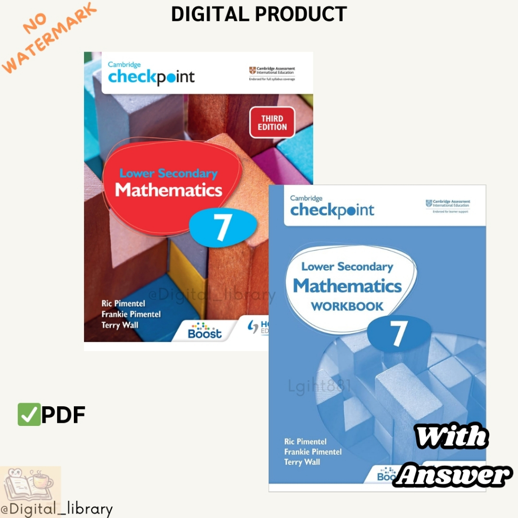Year 7 Lower Secondary Checkpoint Mathematics Student's Book / Workbook ...