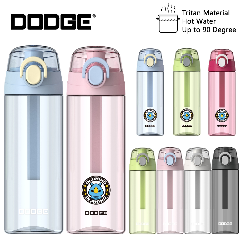 Dodge 600ml Delicate Leakproof Tritan BPA-Free Water Bottle c/w Side ...