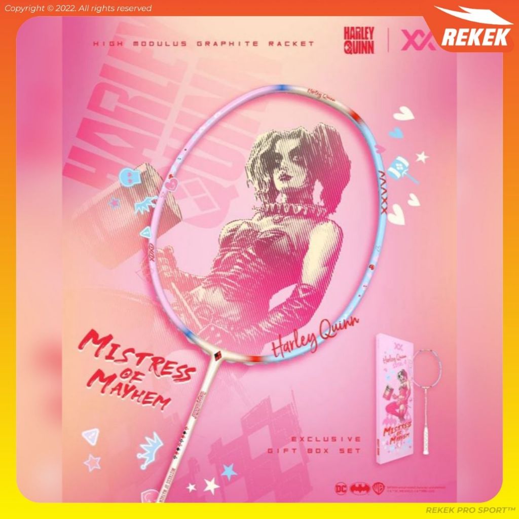 MAXX Joker X Harley Quinn Series Mistress Of Maythem Badminton Racket ...