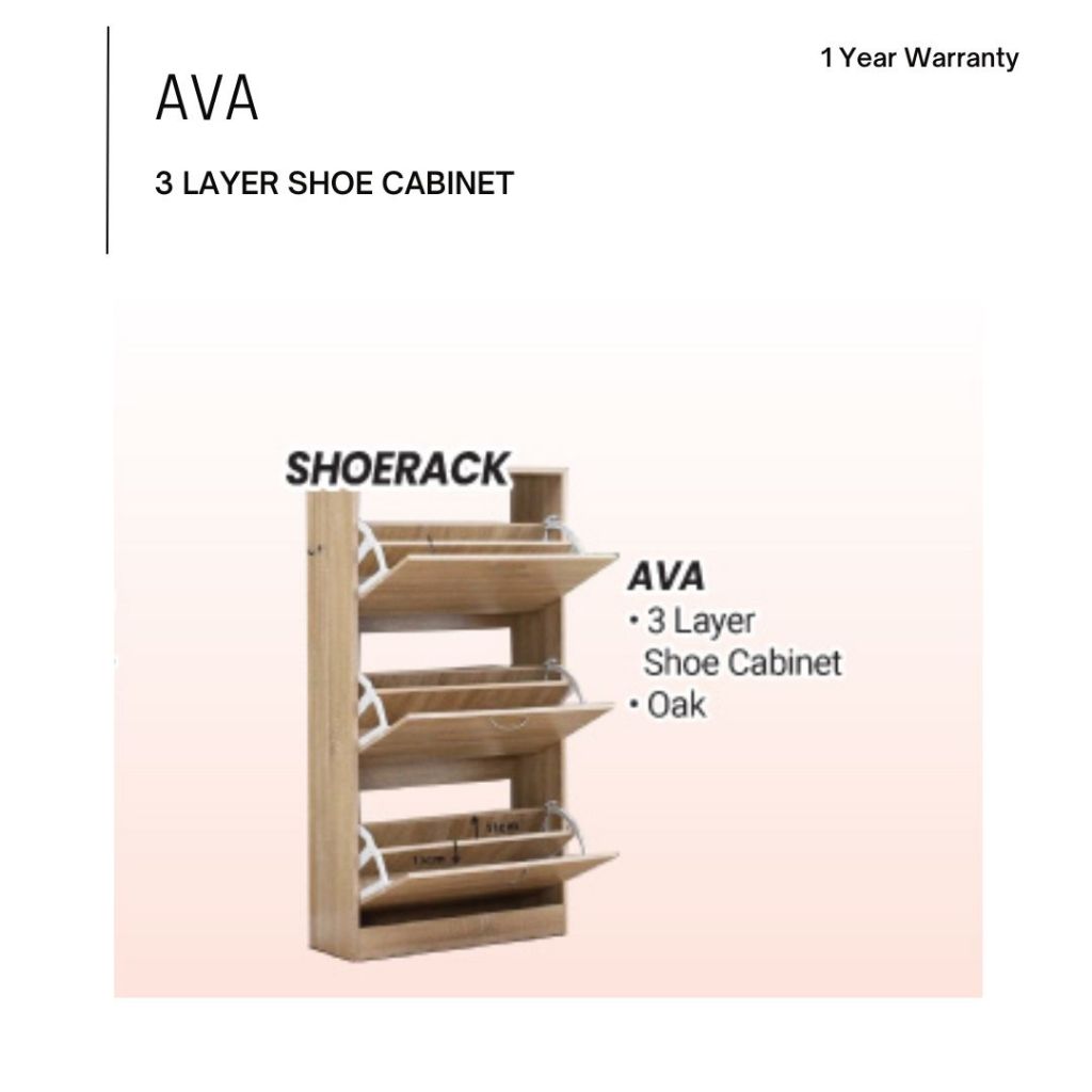 AVA 3 LAYER SHOE CABINET SHOE CABINET | Shopee Malaysia