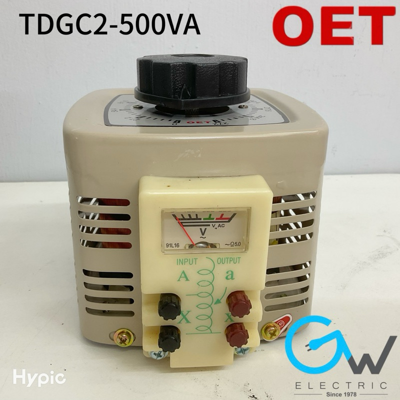 OET TDGC2-500VA Contact Voltage Regulator - (240V input) Contact ...