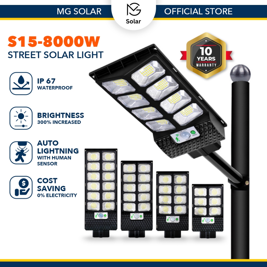 MG Lampu Solar Outdoor Waterproof Solar Light Outdoor Lighting 8000W ...