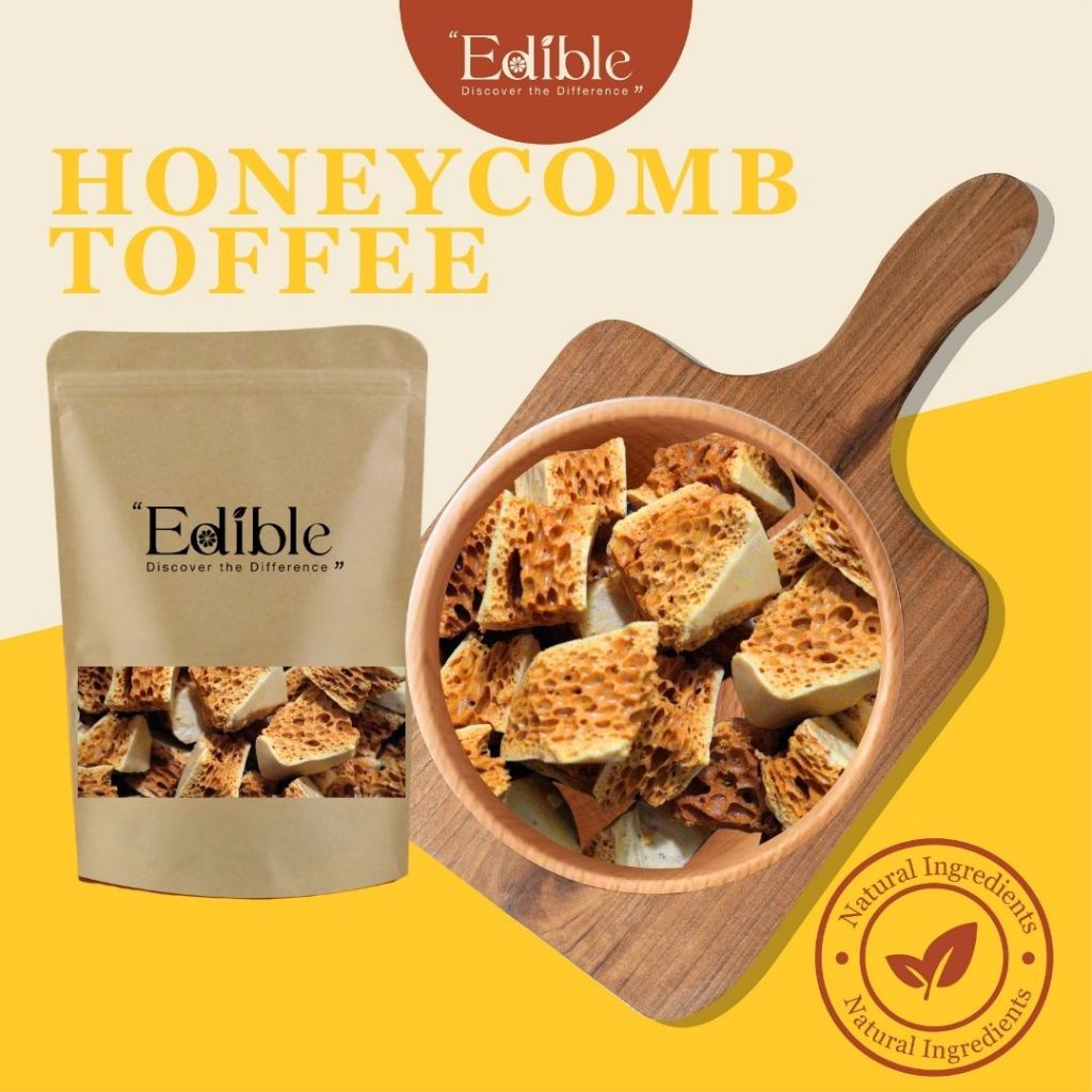 Edible Honeycomb Toffee | 蜂窝糖 | Caramel like flavor | Dalgona | Hard ...